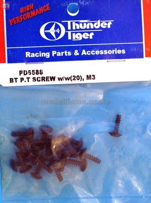 Thunder Tiger PD6588 Screws M3x10mm (20) Button Head for modeling | eBay