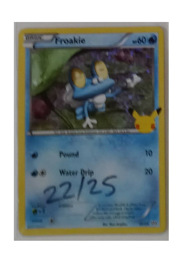 Froakie McDonalds Pokemon Promo HOLO Card 22/25 - 25th Anniversary lot ...