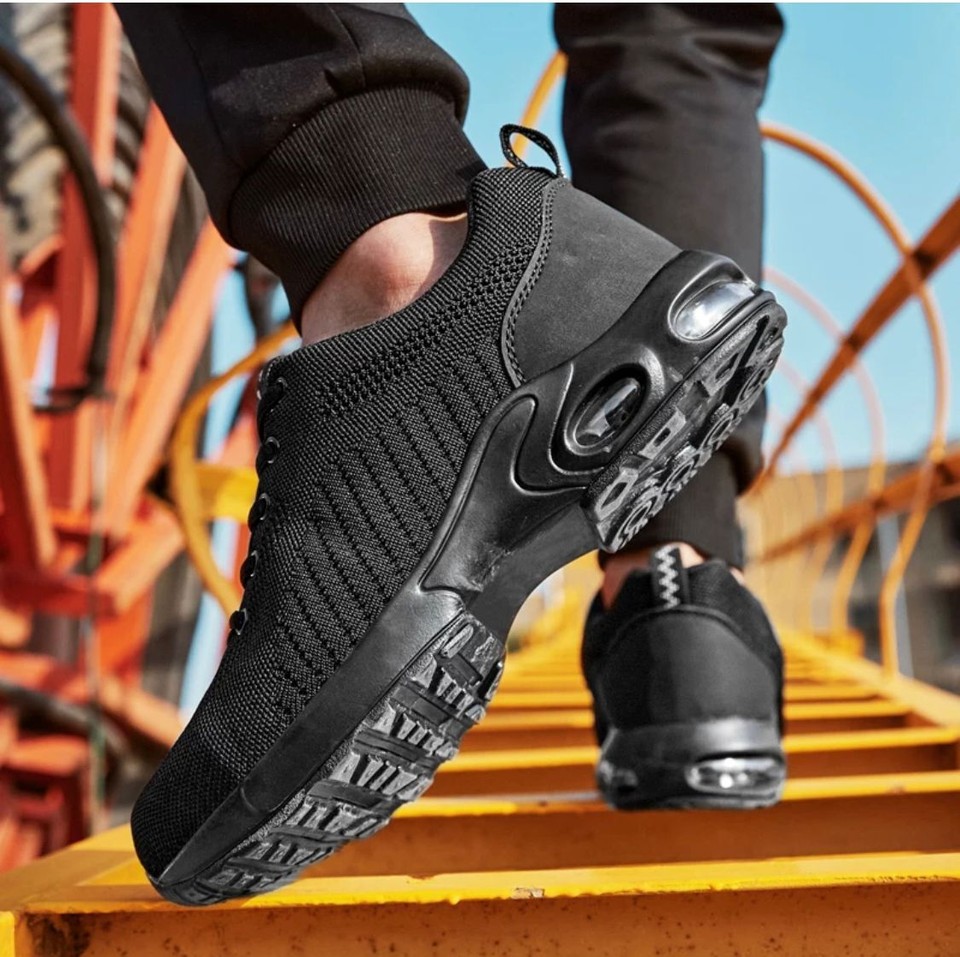 MENS WOMENS STEEL TOE CAP WORK SAFETY TRAINERS BOOT SHOES LIGHTWEIGHT ...