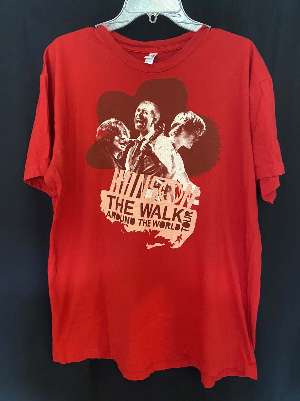 Hanson The Walk Around The World Tour Tshirt Red XL 2008 | eBay