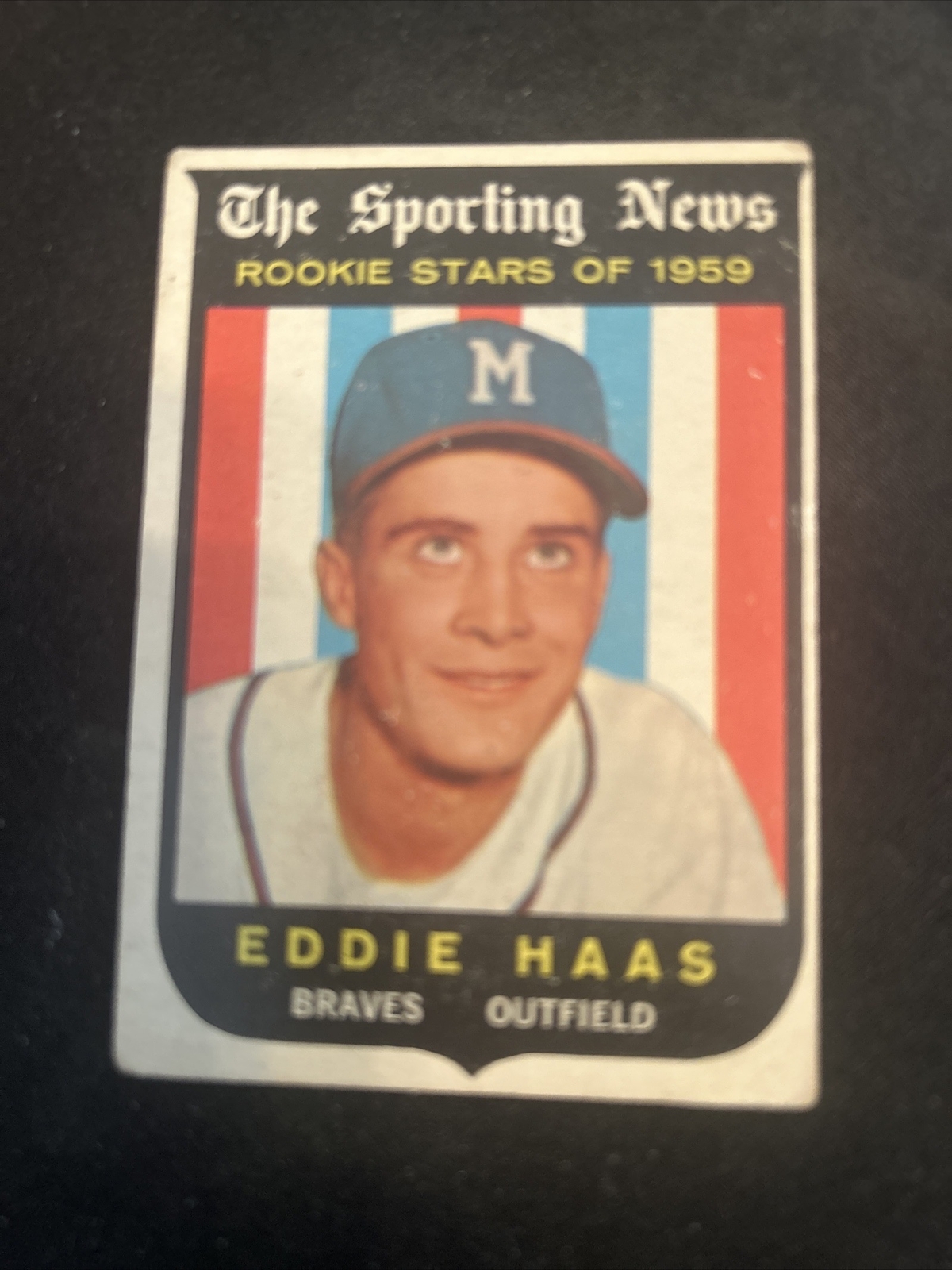 1959 Topps - Sporting News Rookie Stars #126 Eddie Haas (RC) for sale ...