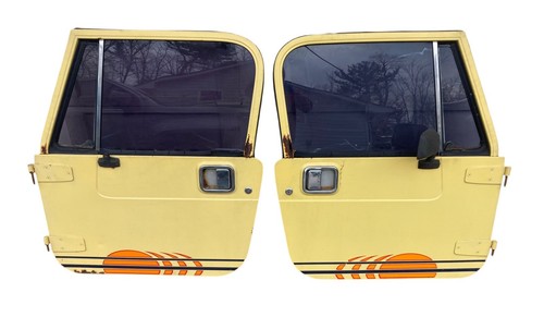 Jeep Wrangler YJ DOORS Full Hard YELLOW ISLANDER 87-95 Pair Panels ...