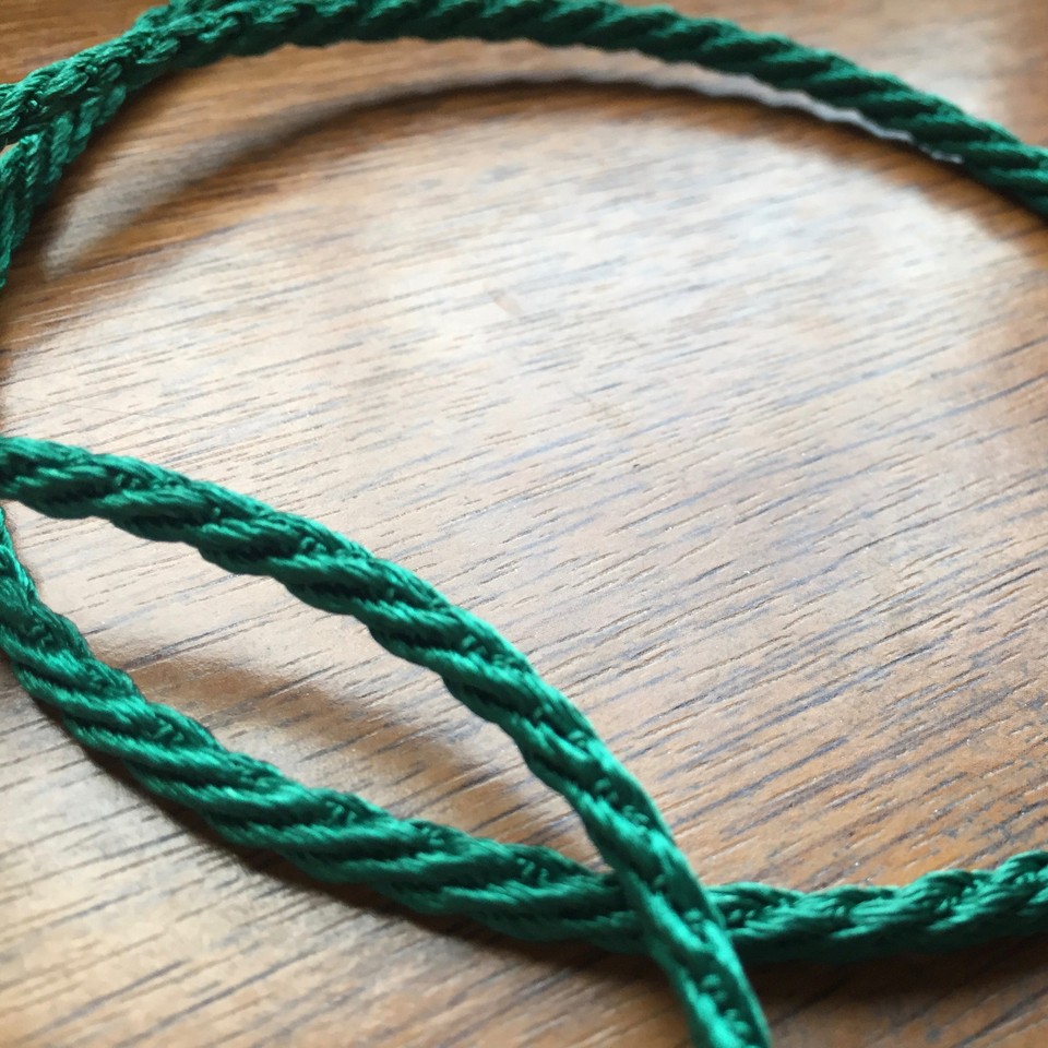 CORD BERISFORDS BARLEY TWIST ROPE 5MM x 4 METRES Gold, Black, White ...