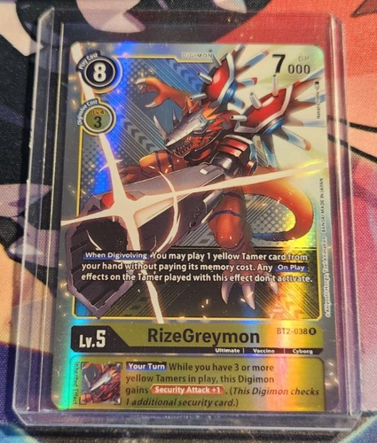 Digimon Premium Pack Set 01 RIZEGREYMON Yellow Level 5 BT2-038 | eBay