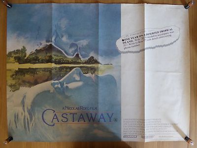 CASTAWAY (1986) - original UK quad film/movie poster, Oliver Reed ...