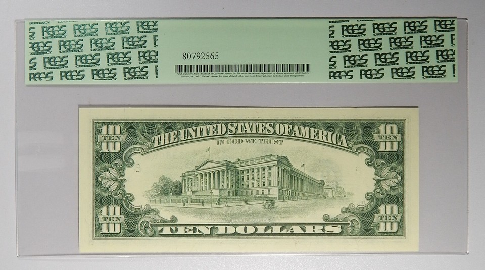 High Serial Number 1995 $10 PCGS Currency 67 PPQ Fr. 2031-H 99998063 | eBay