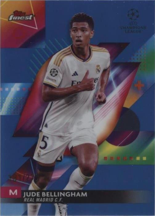 2023-24 Topps Finest UEFA Club Competitions - Jude Bellingham #112 Blue ...