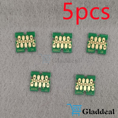 5 colors one time cartridge chip for epson t3000 t5000 t7000 t3270 ...