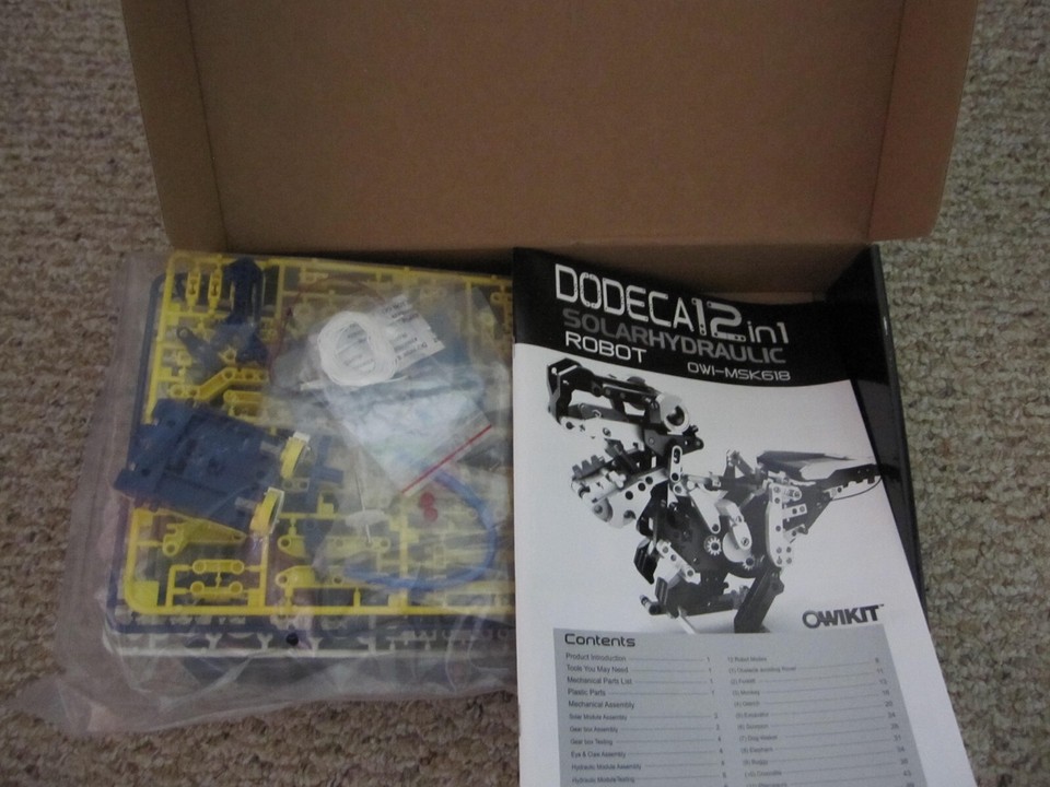Robotikits DODECA 12 in 1 Solar Hydraulic Robot OWI-MSK618 (BRAND NEW ...