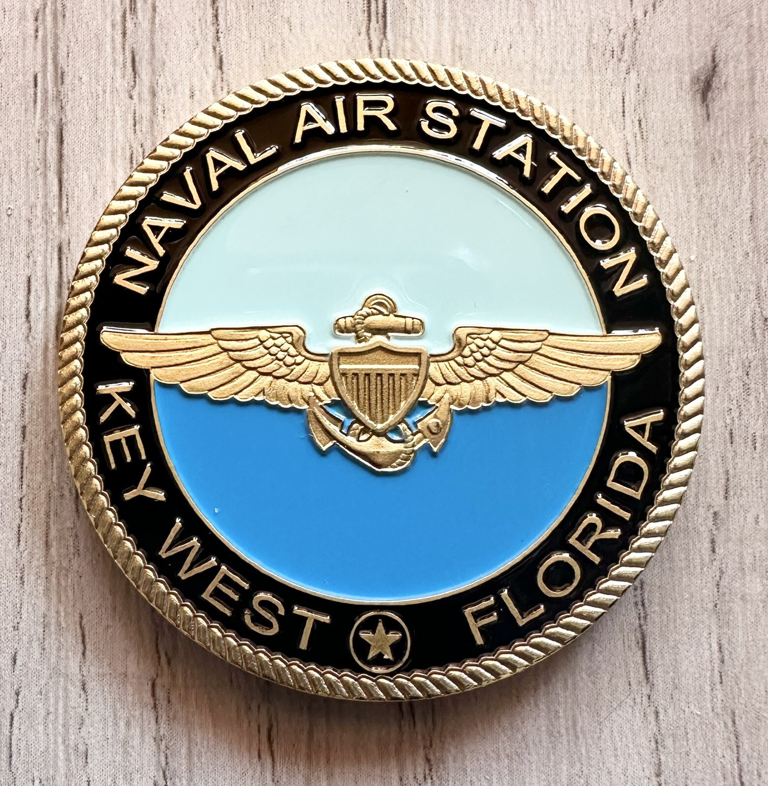 USN NAVY NAVAL AIR STATION KEY WEST FLORIDA TOP GUN CHALLENGE COIN | eBay