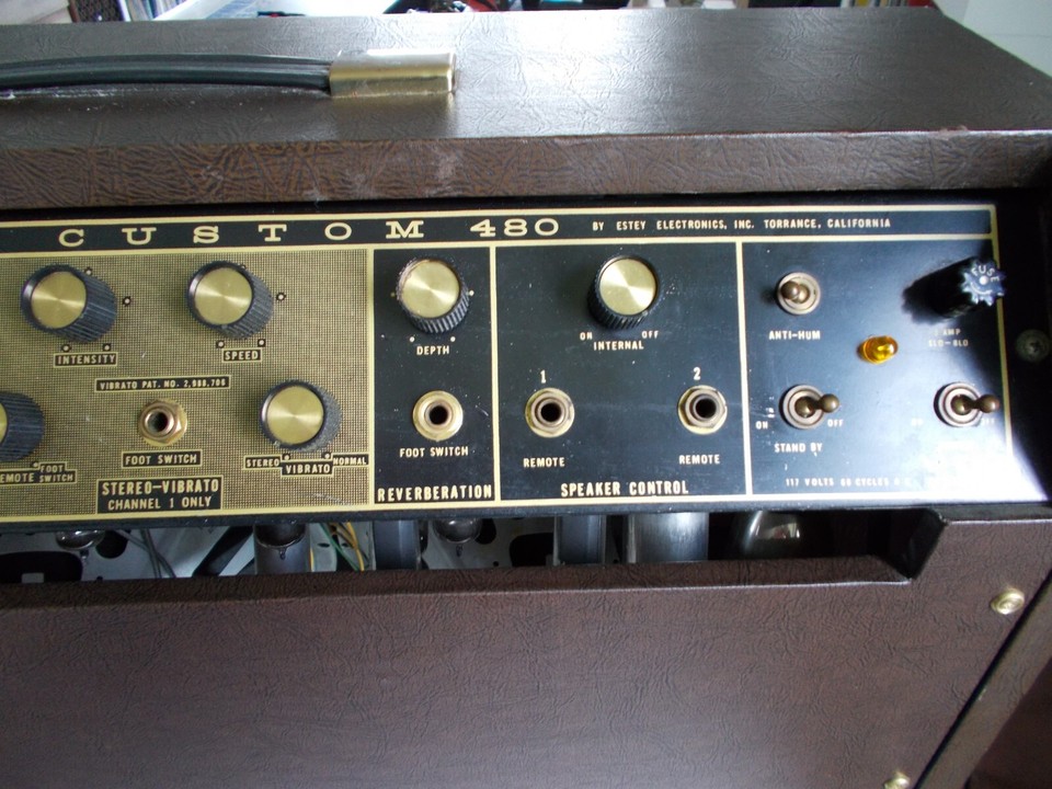 Magnatone Custom 480 Stereo all Tube Guitar Amplifier | eBay