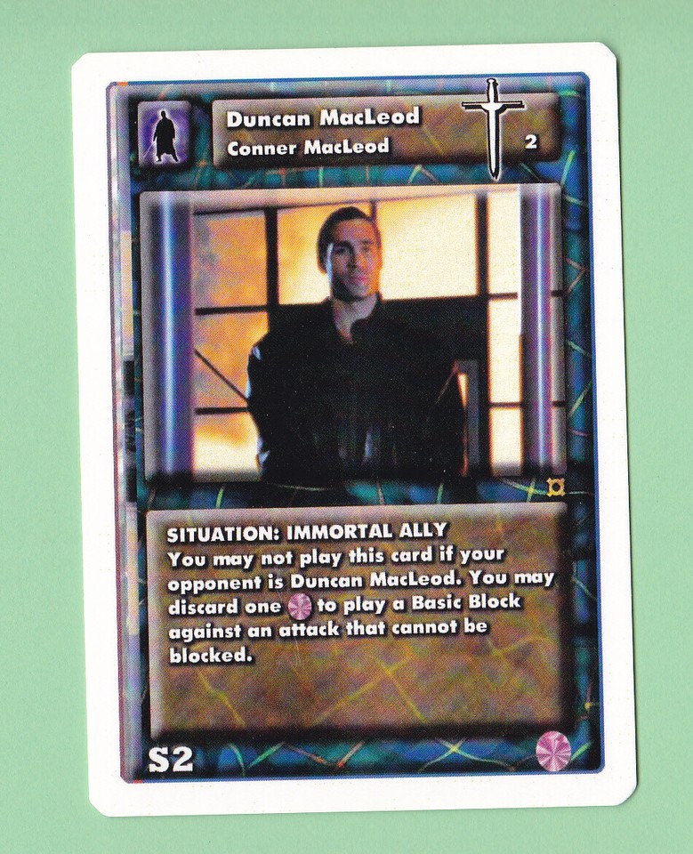 Highlander The Card Game Swordmaster Duncan MacLeod S2 | eBay