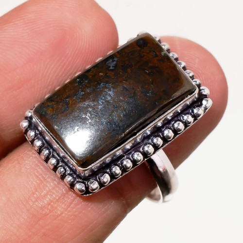 Bronzite Jasper Gemstone Ring Handmade Unique Design Gift Jewelry 8.50 ...