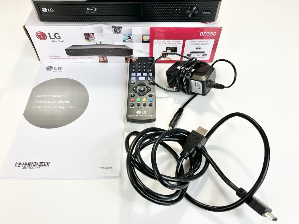 LG BP350 Wireless Streaming Blu-Ray Disc™/DVD Player Built in Wifi: NEW
