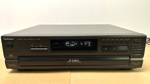 Technics SL-PD665 5 Disc CD Changer Player MASH-Skips for Parts Repair ...