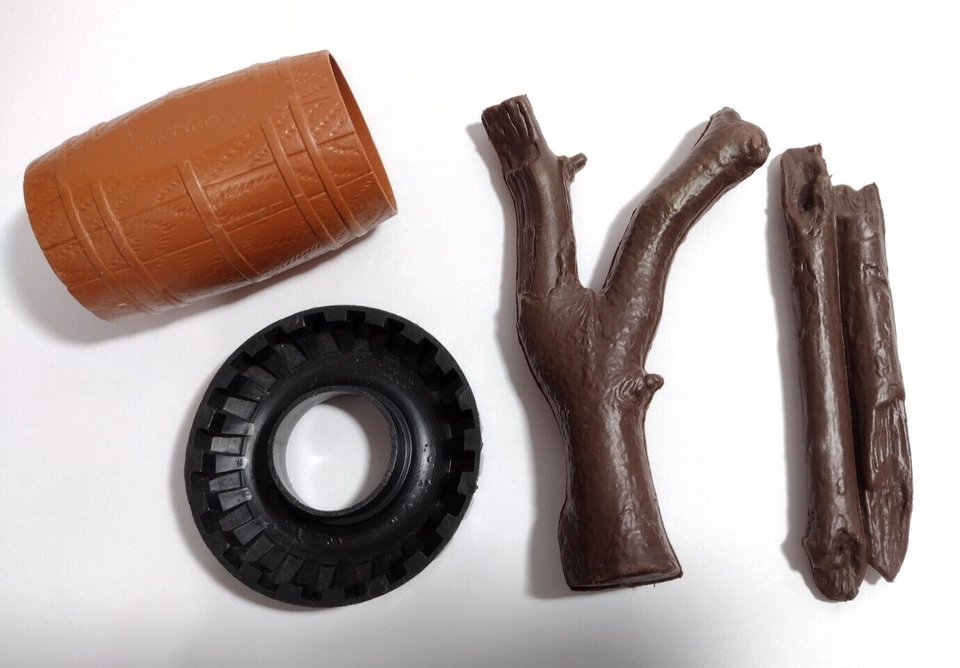 Vintage 1973 GI JOE Training Center REPLACEMENTS PARTS Log Tree Tire ...