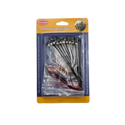 Evemodel Model Train Accessories 10 LED Lamp Post Lights LYM22-10G-AMUS ...