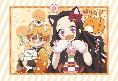 Anime kimetsu no yaiba zennezu agatsuma zenitsu kamado Stitched Gaming ...