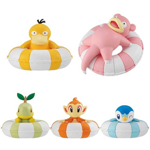 Floating Swimming Ring Dolls Piplup Chimchar Turtwig Slowpoke Psyduck ...