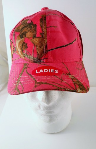 NEW LADIES MOSSY OAK SIGNATURE PINK CAMO PRINT HUNTING HAT CAP | eBay