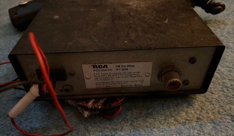 Vintage RCA CB-Copilot CB Radio 14T304 Mobile Unit 40 Channel PA SKU K4 ...