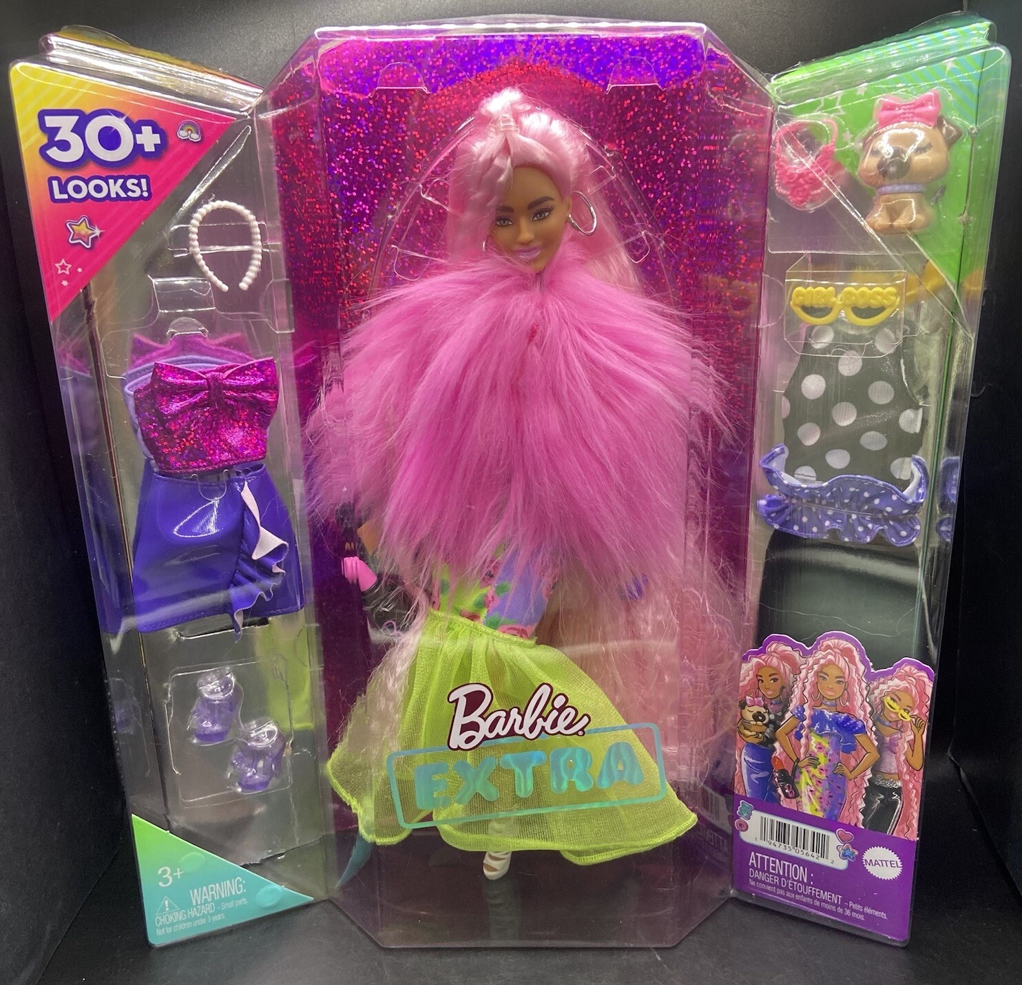 Barbie Extra Deluxe Doll 30+ Looks Flexible Joints Pink Hair ...