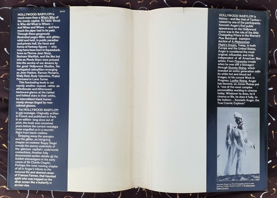 Hollywood Babylon by Kenneth Anger (SIGNED / 1975 Edition / Hardcover ...