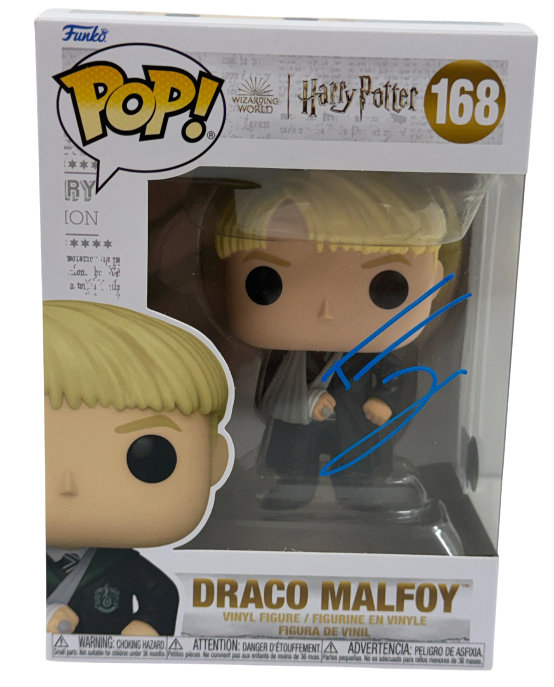 Tom Felton Signed Draco Malfoy Funko Harry Potter Authentic Autograph ...