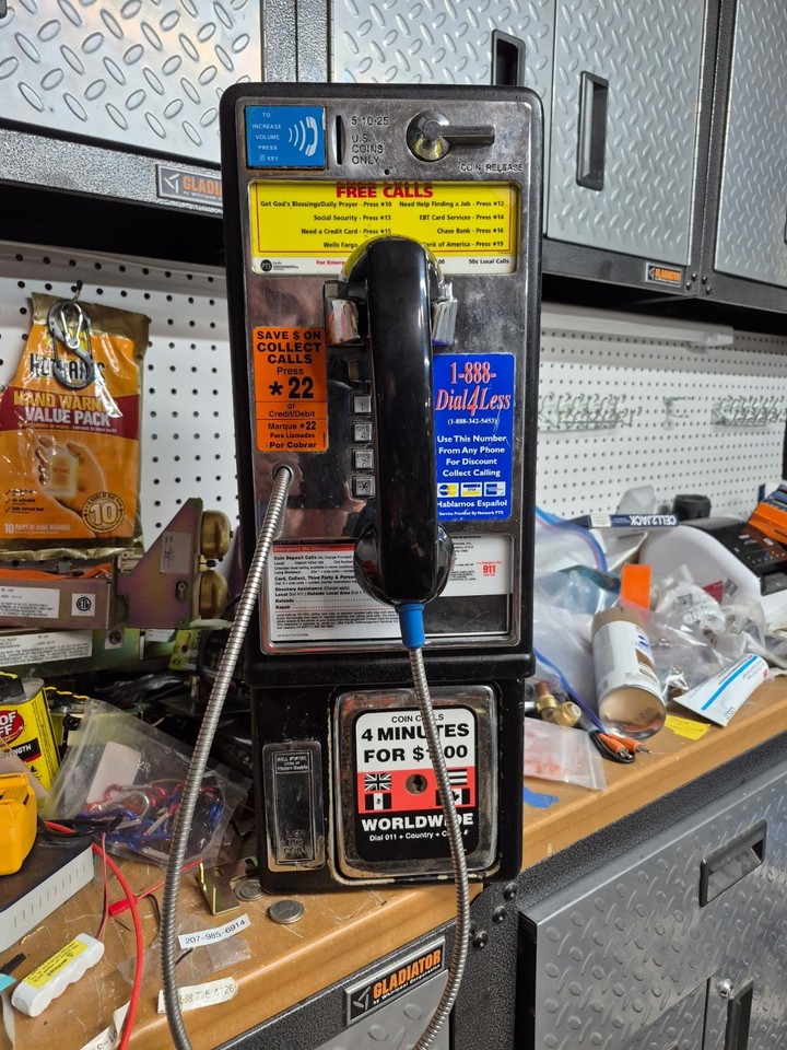 WORKING!! Real Used 60s 70s 80s 90s 00s Payphone Converted To Regular ...