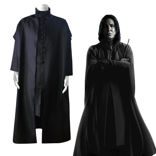 Professor Severus Snape Cosplay Costume Harry Potter Halloween Cloak ...
