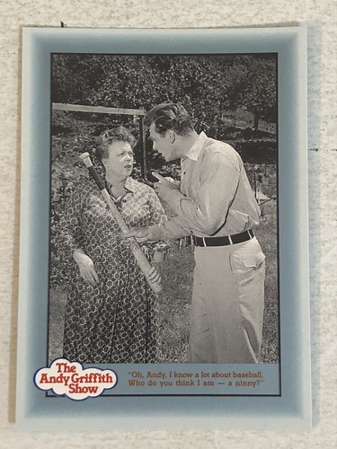 Andy Griffith Show Trading Card 1990 #187 Andy Griffith Francis Bavier ...