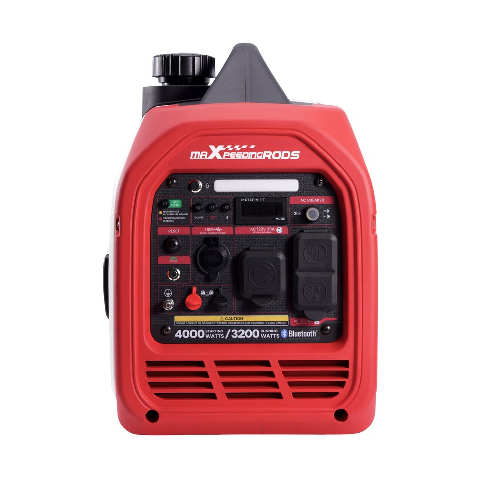4000 Watt Inverter Generator Lightweight Super Quiet Gas Powered with ...