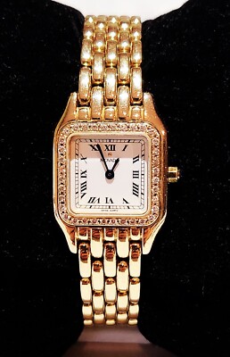 1950s Movado Aviso Ladies Wristwatch Watch 14K Gold Band & Case w ...