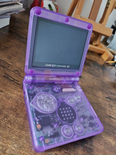 Gameboy Advance SP IPS v2 screen USB C - Transparent Purple | eBay