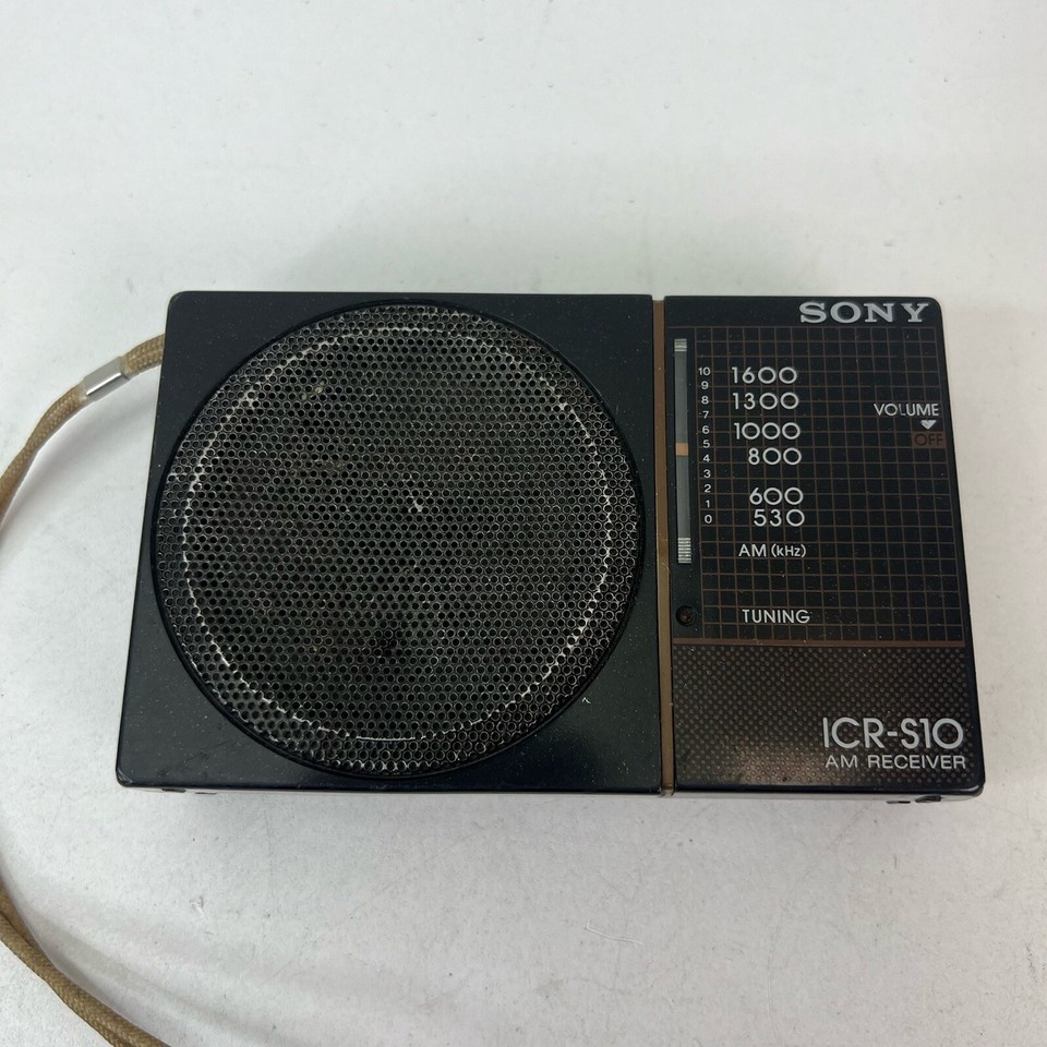 SONY ICR-S10(R) Red AM Compactradio Pocket Transistor Japan Vintage ...