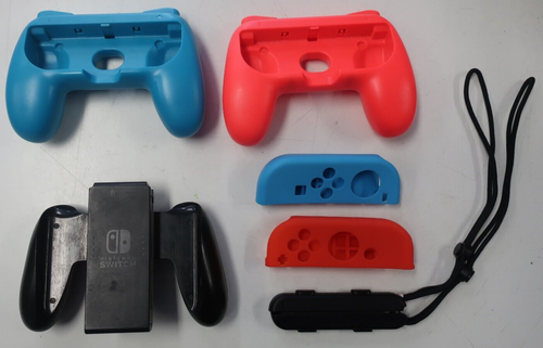 NINTENDO Wii JOYCON GRIP + JOYCON STRAPS + AFTERMARKET GRIPS AND ...