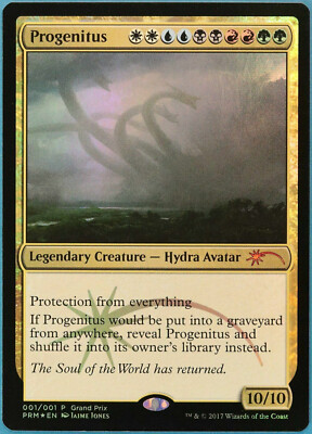 mtg magic progenitus 10 / 10 FOIL ENGLISH promo grand prix premium 4 ...