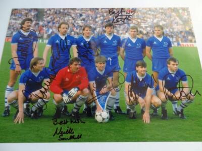 EVERTON FC 1985 EUROPEAN CUP WINNERS CUP FINAL VERY RARE HAND SIGNED x ...