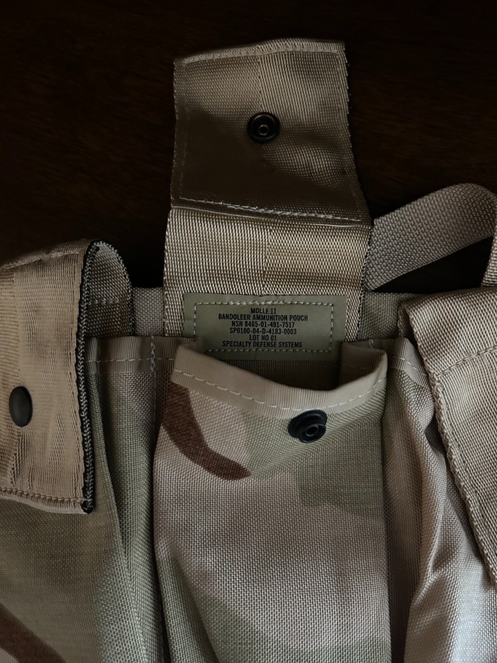 USGI US Army 3-Color DCU Molle II 3 Bandolier Ammo Pouch | eBay