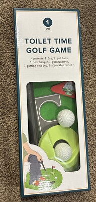 Toilet Golf Game Potty Putter Toilet Time Golf Game Mini Golf | eBay