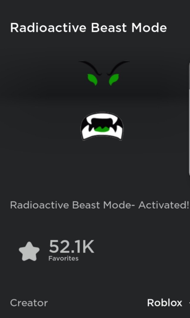 Radioactive Beast Mode | eBay