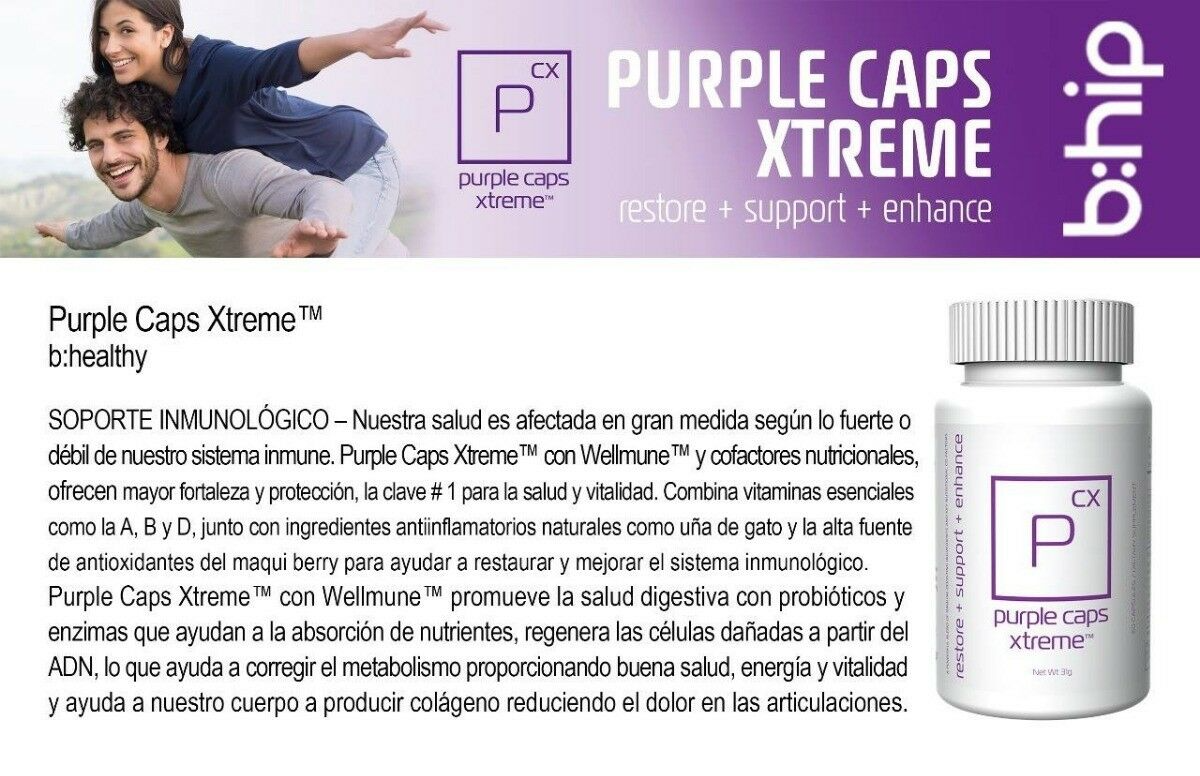 BHIP Purple Caps Xtreme Wellmune Capsules Immune Booster Support and ...