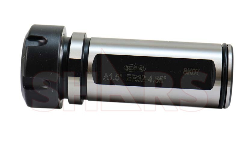 Shars CNC Lathe ER32 1-1/2" ER Collet Holder with Coolant Thru Straight ...
