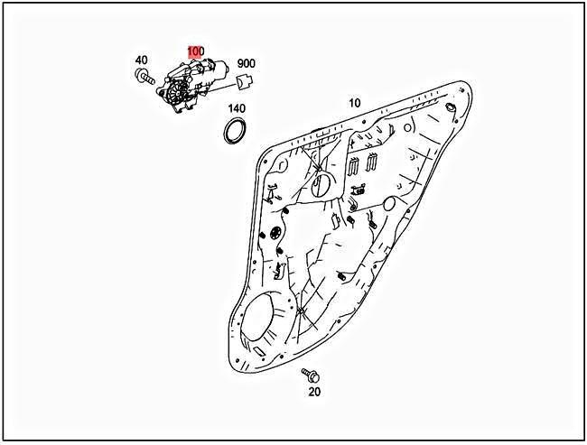 Genuine MERCEDES W166 X166 GL-CLASS GLE GLS M-CLASS Geared motor ...