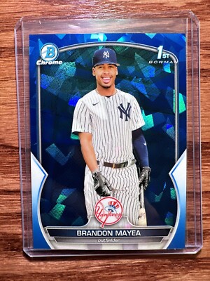 2023 1st Bowman Chrome Sapphire Brandon Mayea 1st Prospect BCP-188 ...