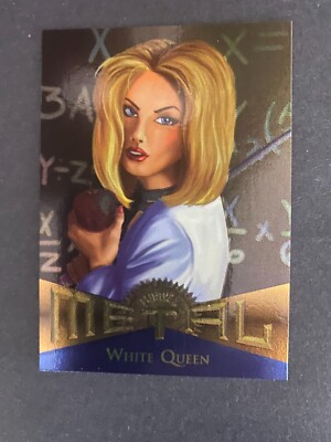 1995 FLEER MARVEL METAL #124 WHITE QUEEN GEM MINT | eBay