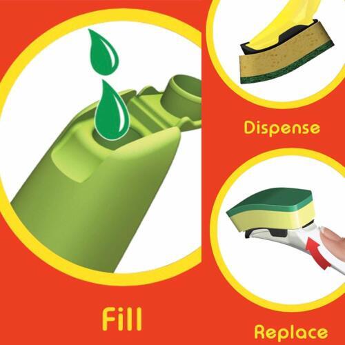 Dishmatic I-Stand Standing Fillable Dish Wand Sponge With, 53% OFF