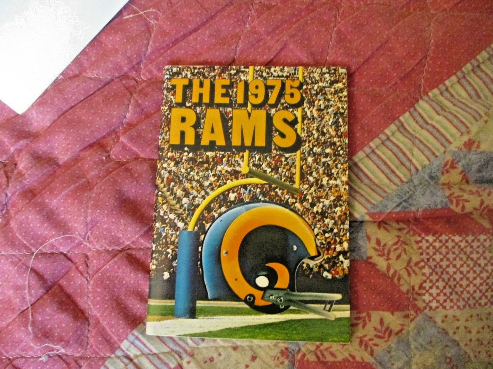 1975 LOS ANGELES RAMS MEDIA GUIDE Yearbook Press Book Program MERLIN ...