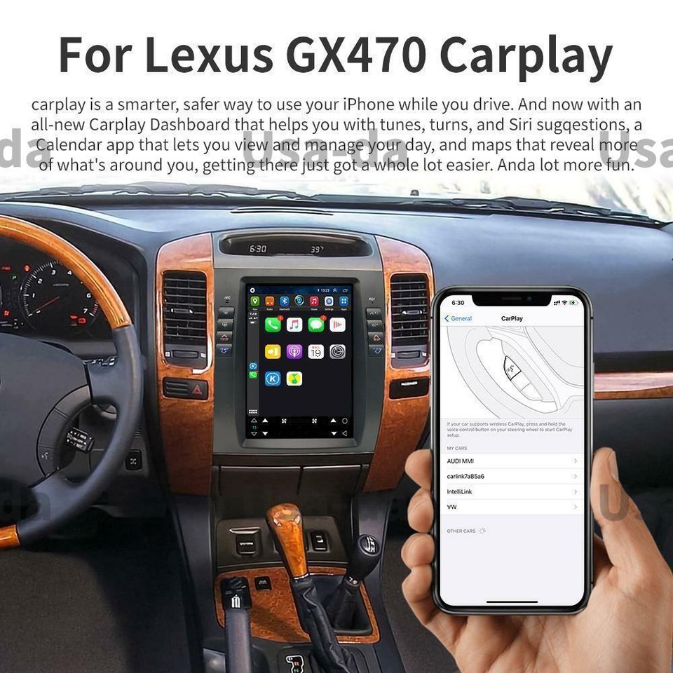 10.4" For Lexus GX470 2002-2009 Car GPS Navigation radio Stereo 4G+64G ...