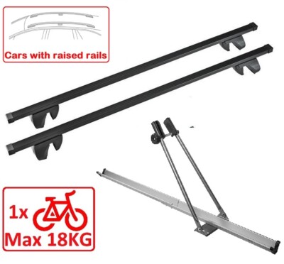 Set Roof Rack M03AF/130 + Bike Rack for 1 Bike For Ford Kuga SUV 08-20 ...